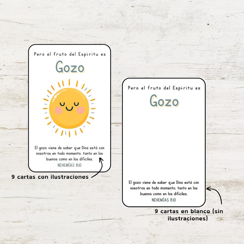 Fruits of the Spirit Cards - IN SPANISH | Christian Activity for Kids ...