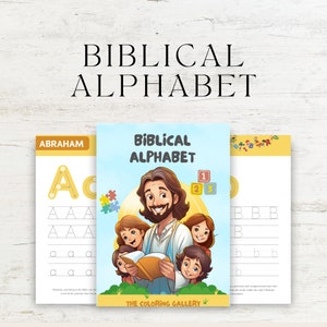 Biblical Alphabet Practice, Bible Alphabet Characters, Handwriting ...