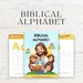 Biblical Alphabet Practice Bible Alphabet Characters - Etsy