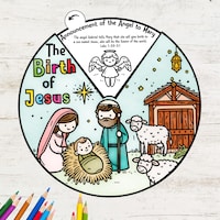 Nativity Story Printable Activity, Christmas and Advent Kids Crafts ...