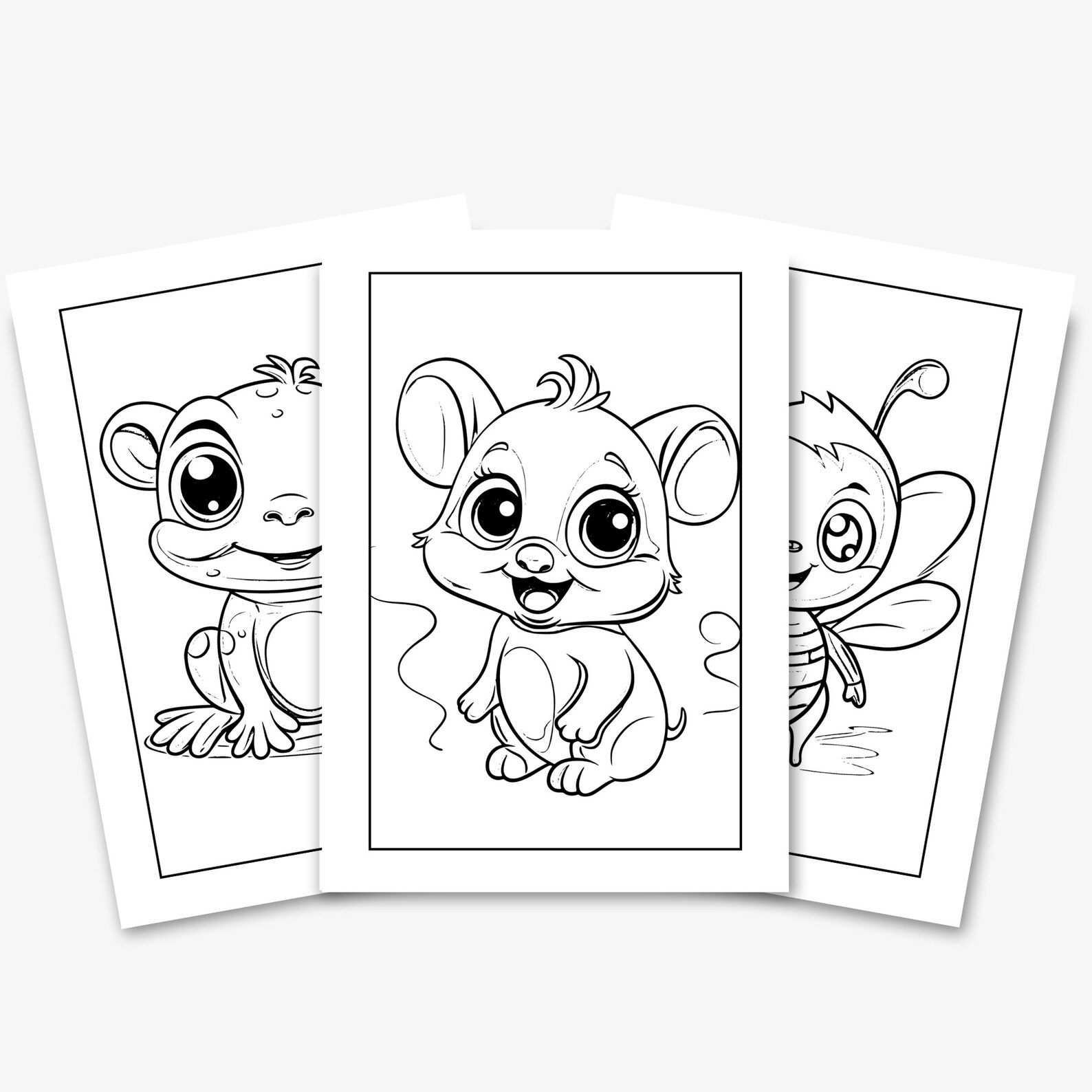 Printable Safari Animals Coloring Pages for Kids, 25 Coloring Pages for ...