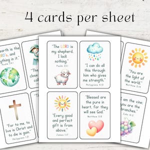 60 Bible Verse Cards | Scripture Memorization Cards | Bible Verses for ...