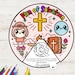 Growing in Christ Craft Activity for Kids, Bible Printable Activity ...