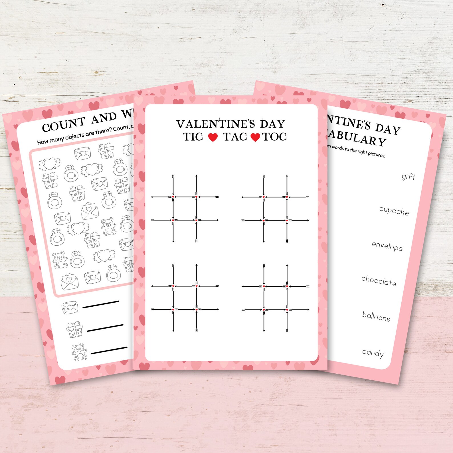 25 Printable Valentine's Day Kid's Activities Valentine's Day Bundle ...
