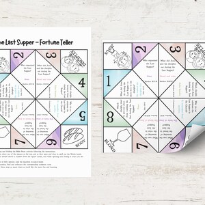 The Last Supper | Holy Week | Easter Story | Paper Fortune Teller ...