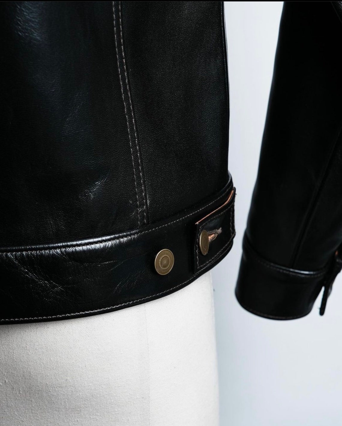 Leather Jacket - Etsy