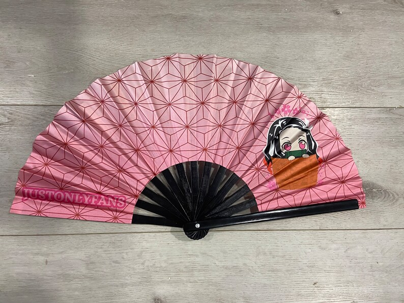 Hand Designed Rave Hand Fans | Festival Hand Fans | Pink Hand Fans ...