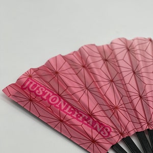 Hand Designed Rave Hand Fans | Festival Hand Fans | Pink Hand Fans ...