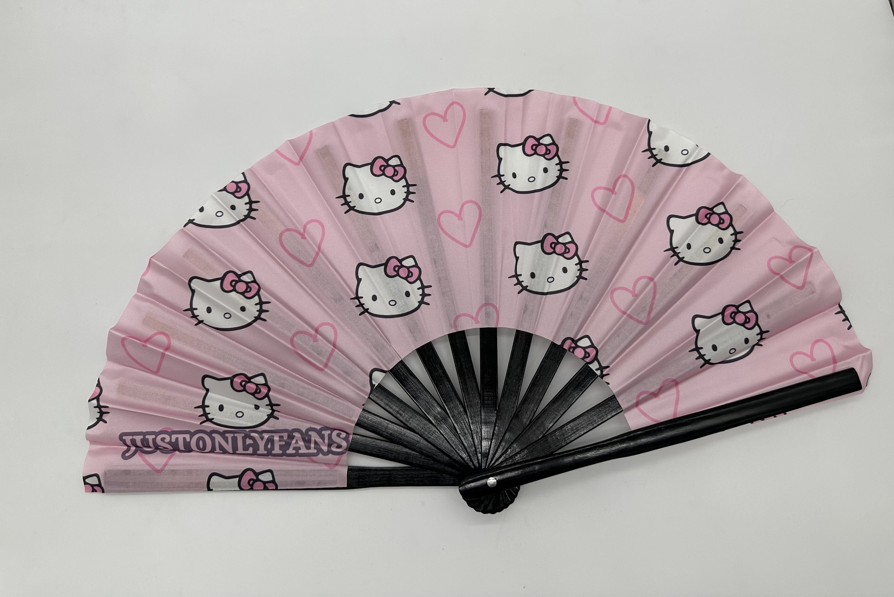 Hello Kitty Hand Designed Rave Fans | Hand Fans | Festival/events ...