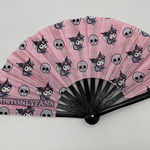 Kuromi Hand Designed Rave Fans | Hand Fans | Festival/events | Sanrio ...