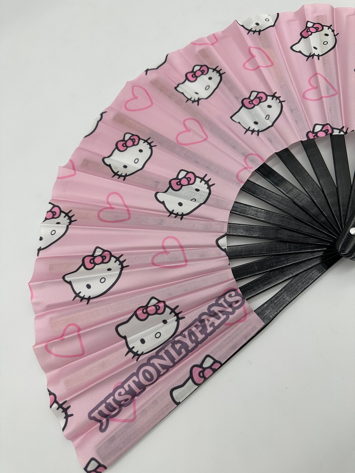 Hello Kitty Hand Designed Rave Fans | Hand Fans | Festival/events ...
