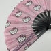 Hello Kitty Hand Designed Rave Fans | Hand Fans | Festival/events ...
