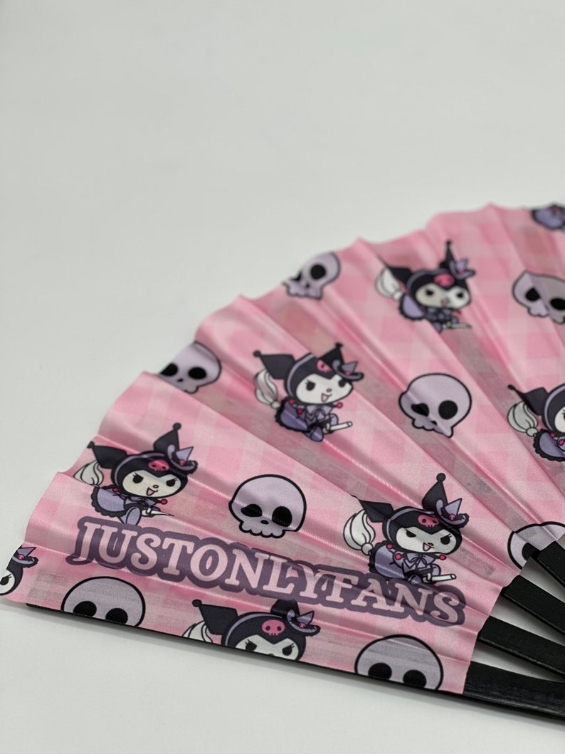 Kuromi Hand Designed Rave Fans | Hand Fans | Festival/events | Sanrio ...