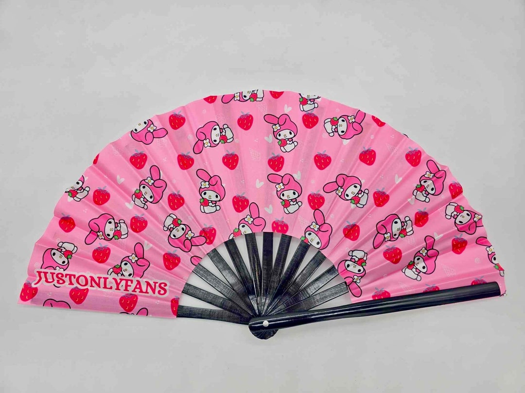 My Melody Hand Designed Rave Fans | Hand Fans | Festival/events ...