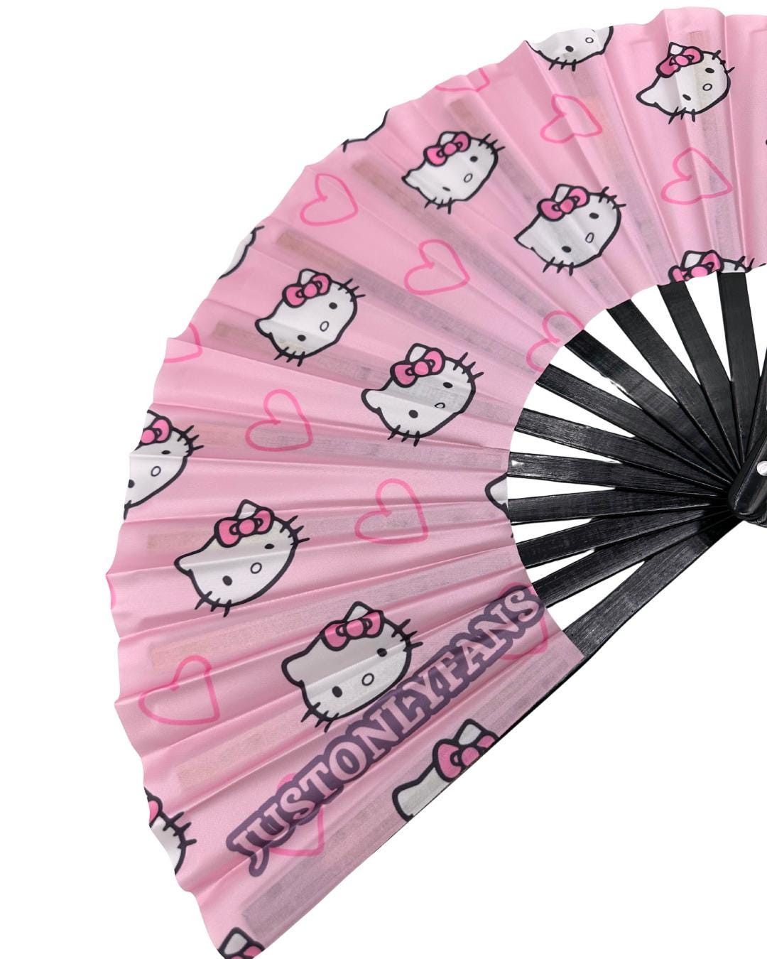 Hello Kitty Hand Designed Rave Fans | Hand Fans | Festival/events ...