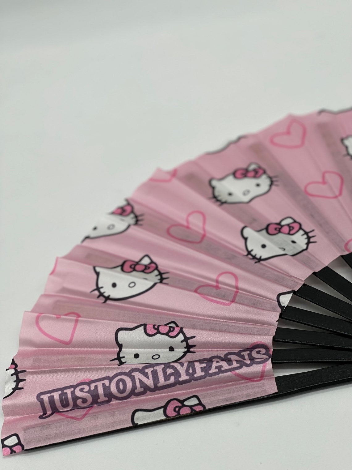 Hello Kitty Hand Designed Rave Fans | Hand Fans | Festival/events ...