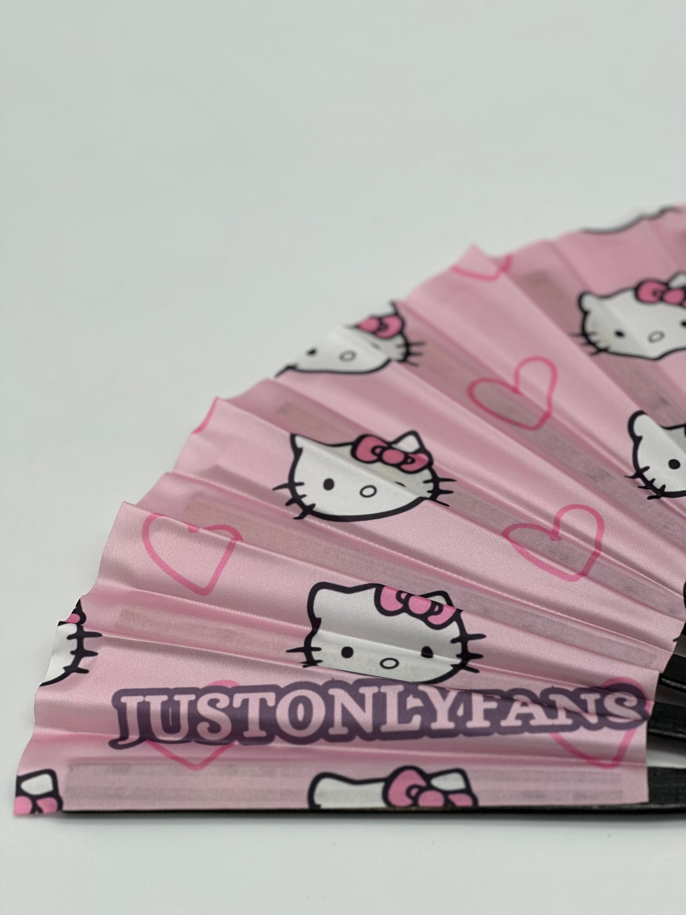 Hello Kitty Hand Designed Rave Fans | Hand Fans | Festival/events ...