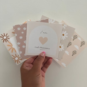 Biblical Affirmation Cards for Your Children wood Stand - Etsy