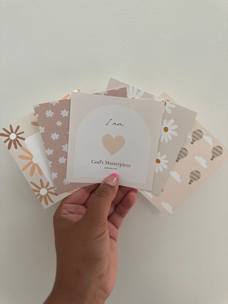 Biblical Affirmation Cards for Your Children (wood Stand Included) - Etsy