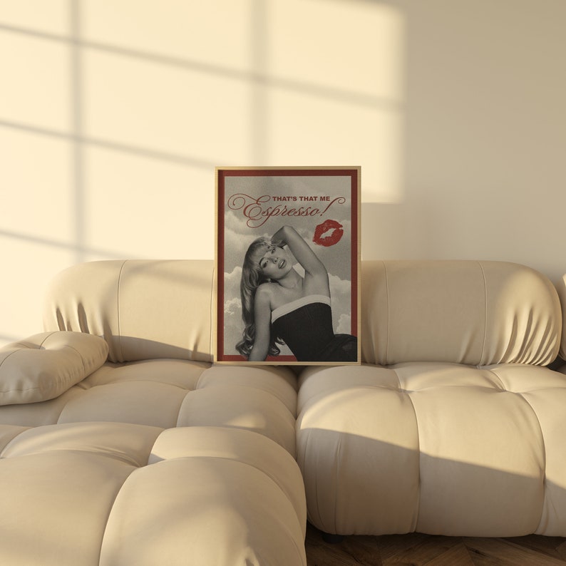 Espresso Sabrina Carpenter Album Cover Art Print Espresso Short and ...