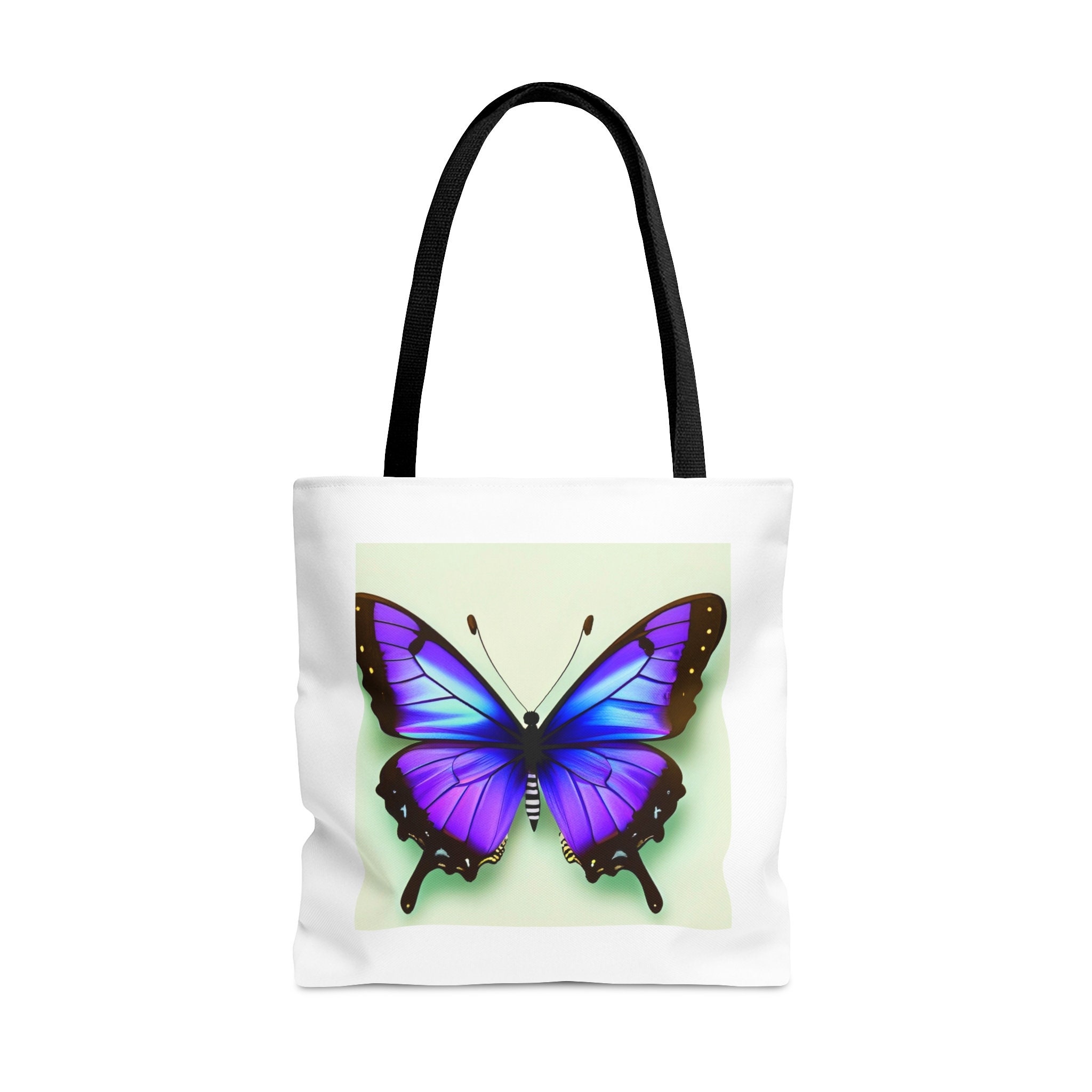 Blue Purple Butterfly Tote Bag AOP - Etsy