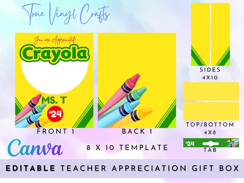Editable TEACHER APPRECIATION Vending Machine/gift Box | CANVA Pro ...