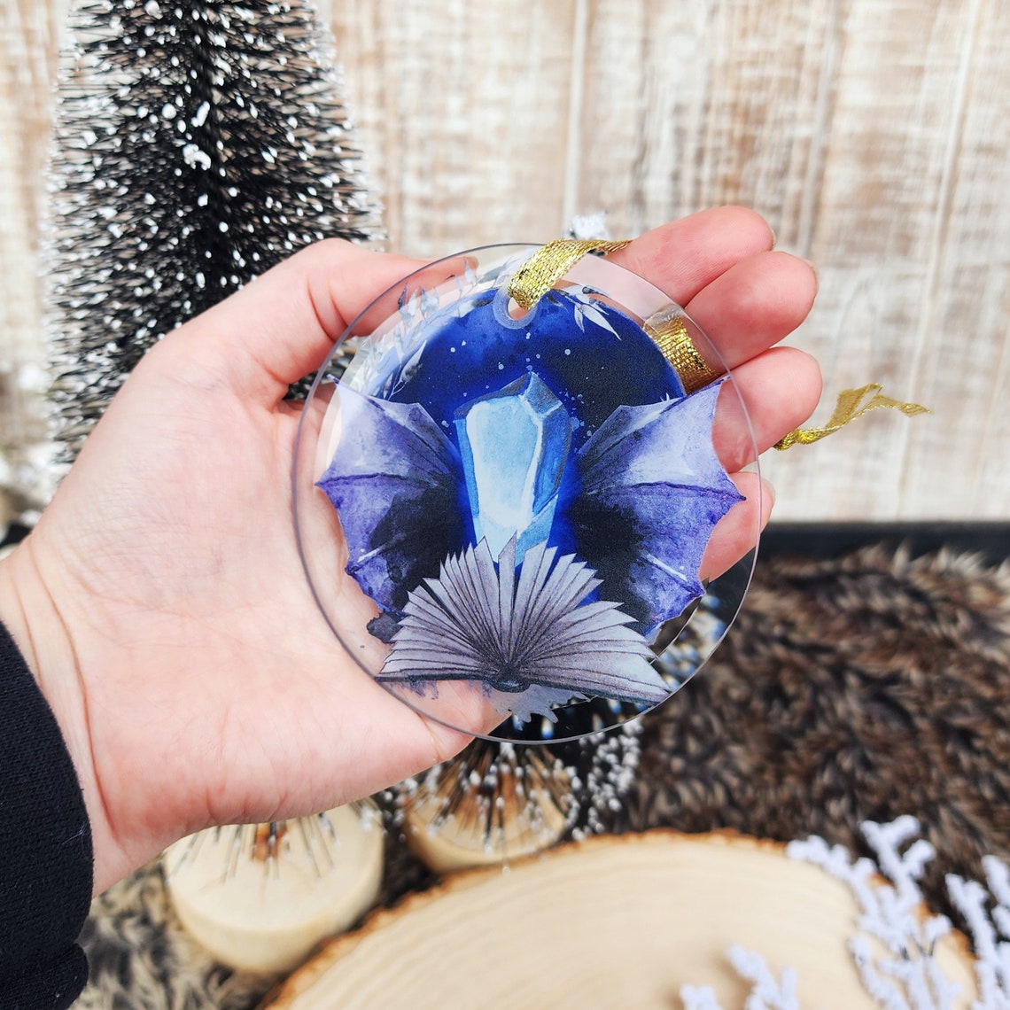 ACOTAR Bat Boy Azriel in Velaris Glass Christmas Ornament - Etsy