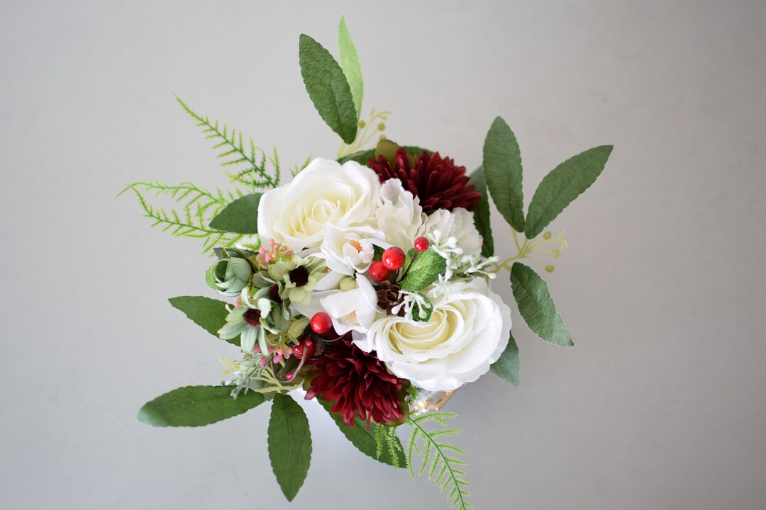 December Birth Month Box Bouquet Paperwhites and Holly - Etsy