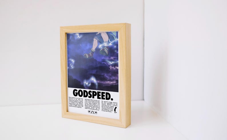 Killua ‘godspeed’ - Vintage Nike Poster, Digital Poster Download ...