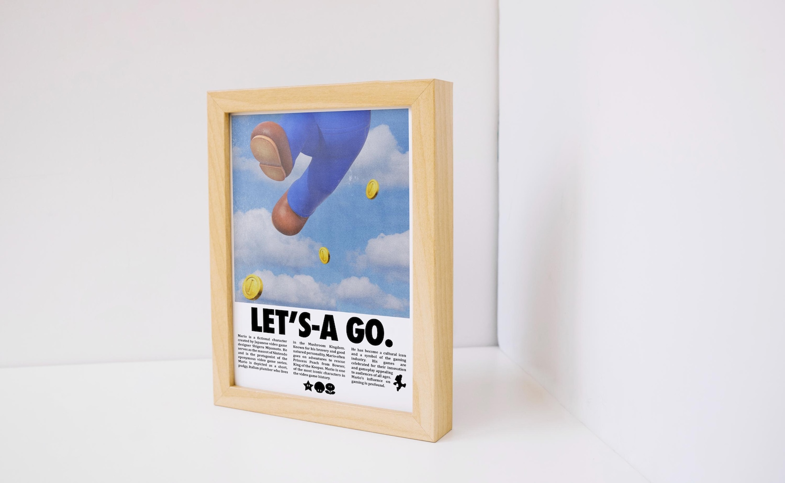 Mario Vintage Nike Poster, Digital Poster Download, Printable Wall Art ...