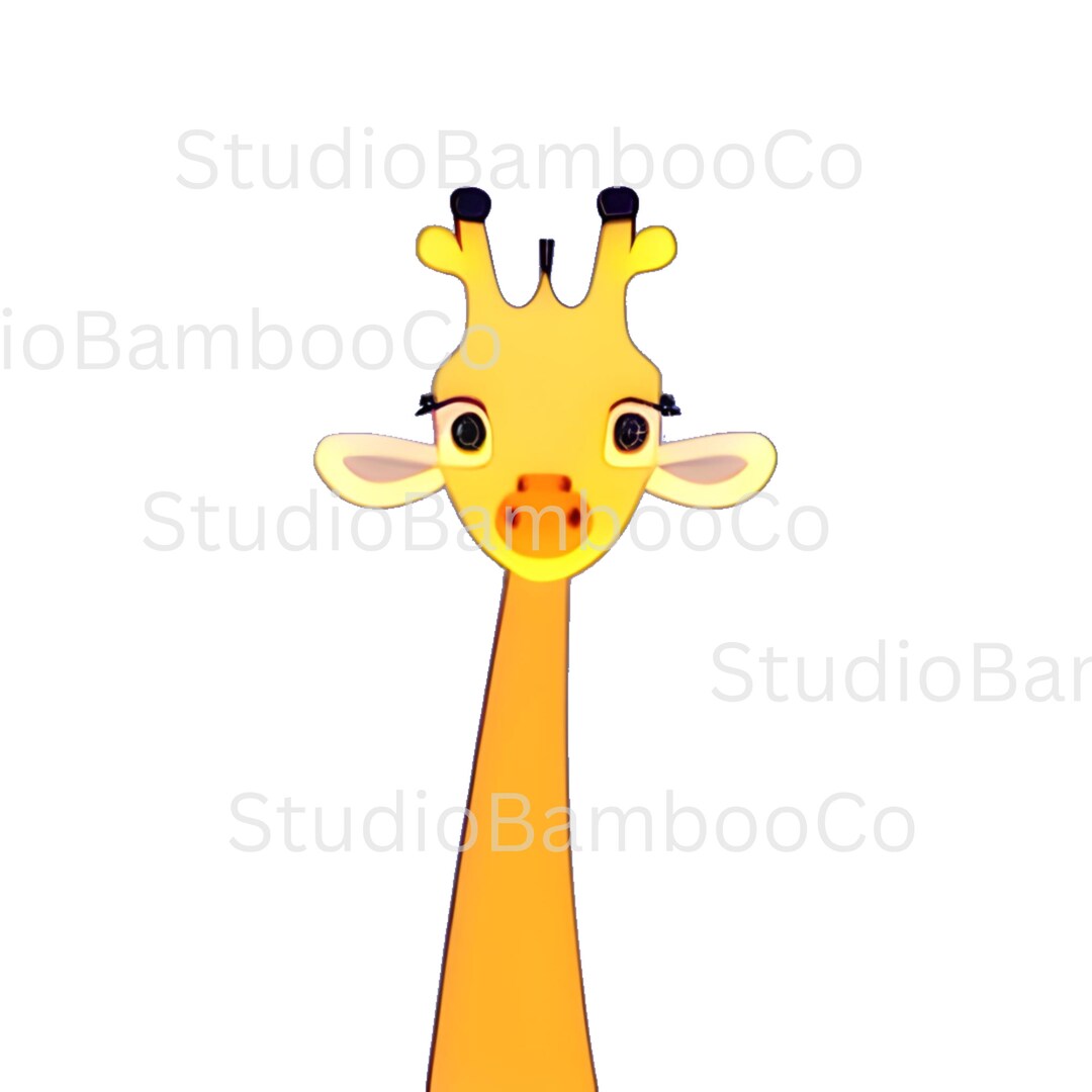 Cute Giraffe Clip Art - Instant Download, PNG - Etsy