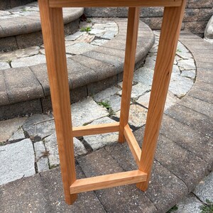 Solid Cherry End Table With Engraved Compass - Etsy