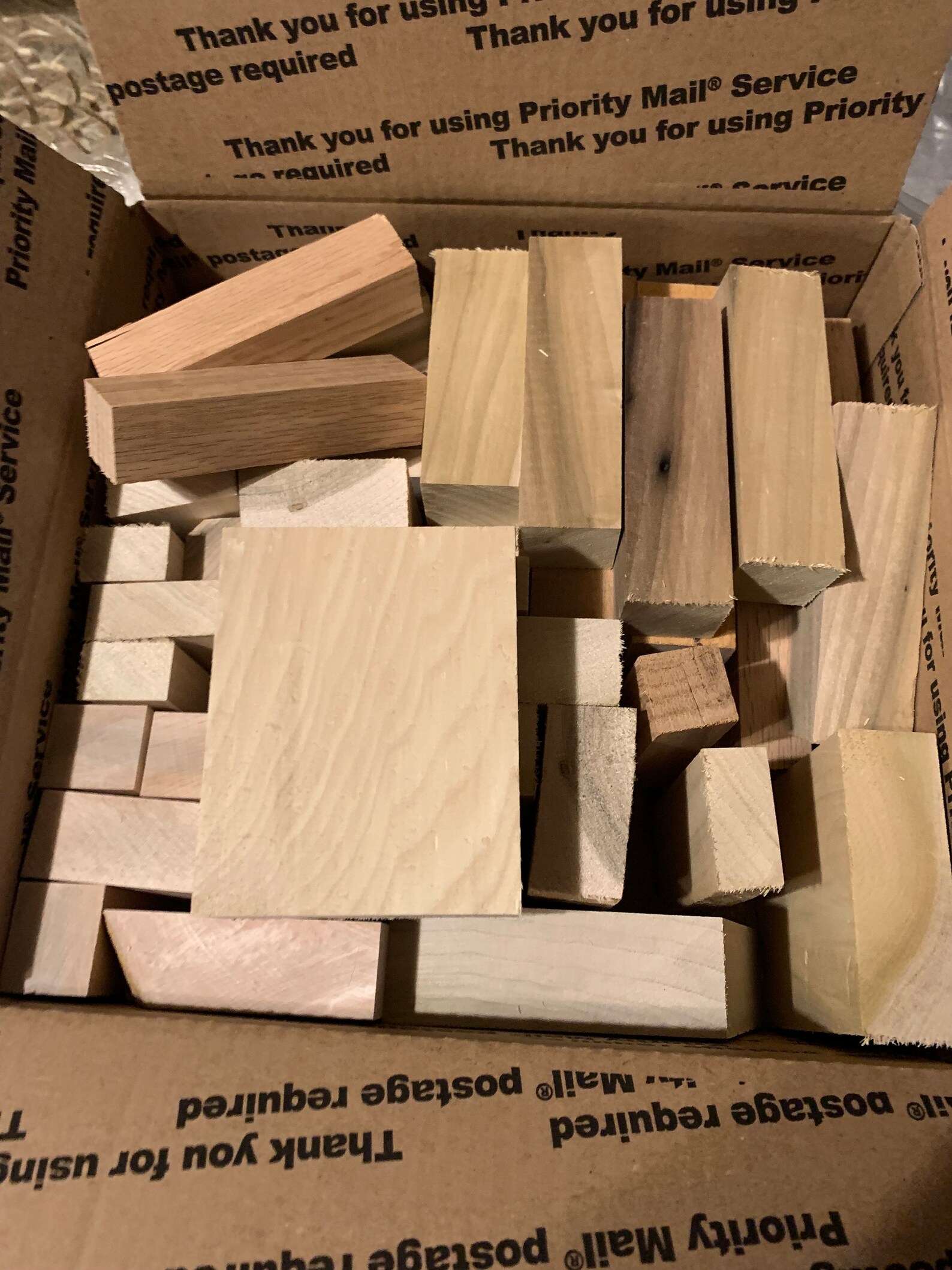 Wood Blanks | Box of off Cuts | Wood for Crafts - Etsy