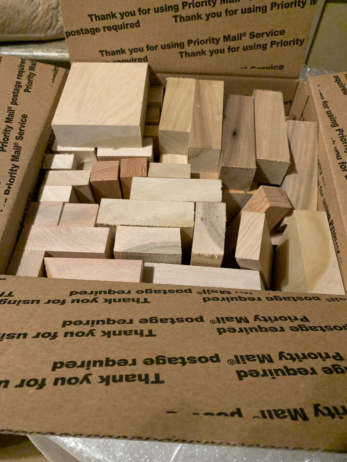 Wood Blanks | Box of off Cuts | Wood for Crafts - Etsy