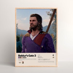 Baldur's Gate 3 Gale Poster Physical Print Game Wall Art Poster Art ...