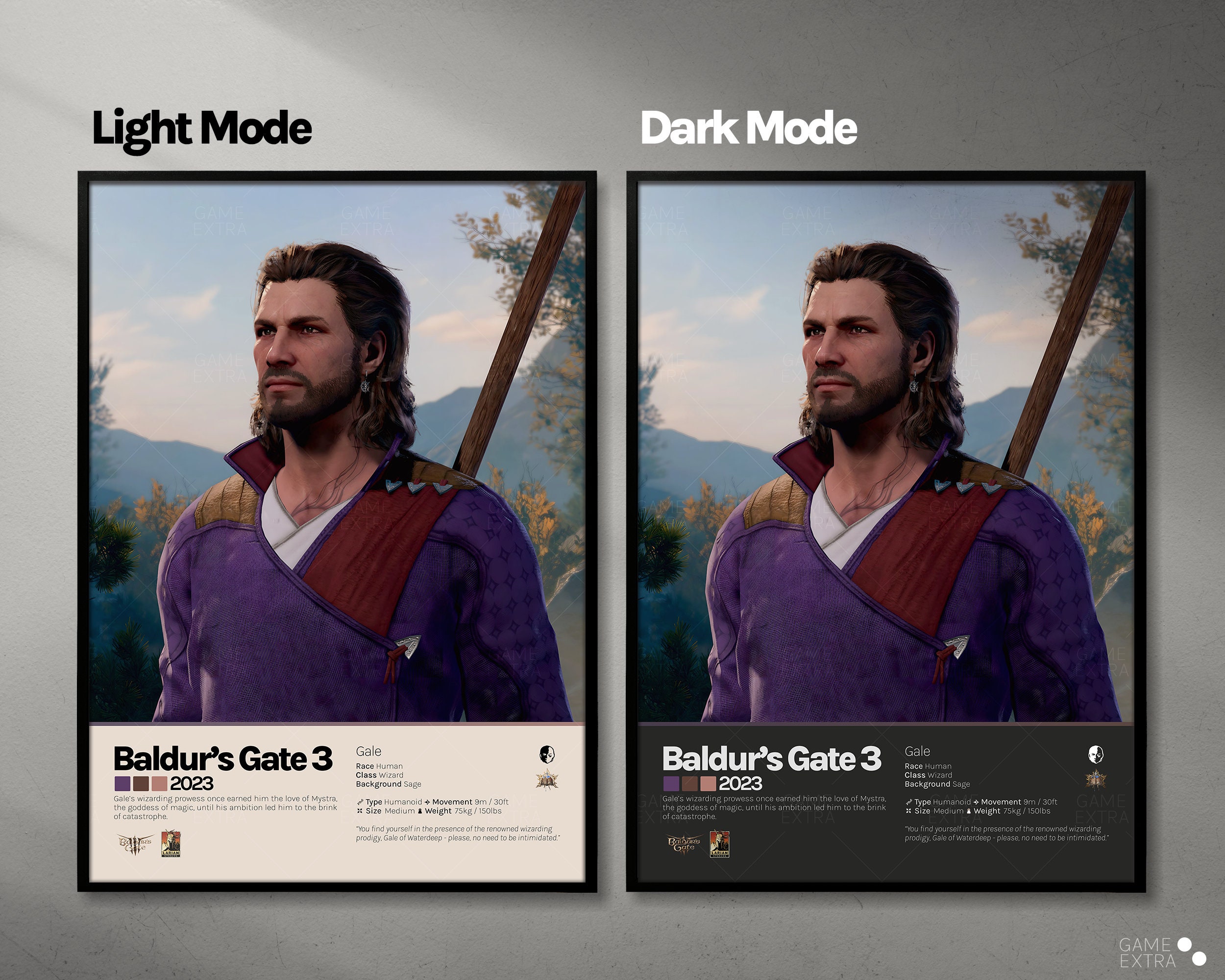 Baldur's Gate 3 Gale Poster Physical Print Game Wall Art Poster Art ...