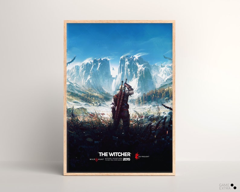 The Witcher 3 Wild Hunt Poster Physical Print Game Wall Art Poster ...