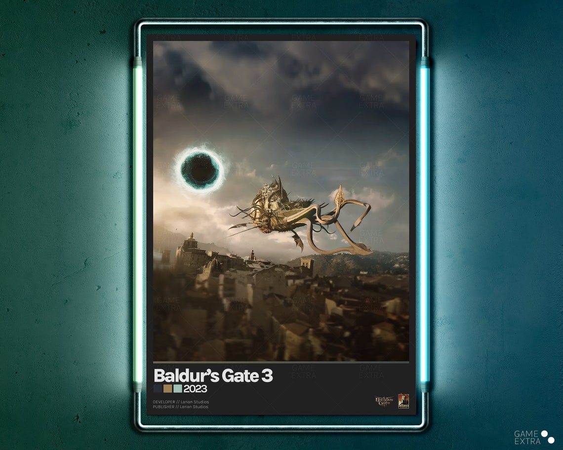 Baldur's Gate 3 Poster Physical Print Game Wall Art Poster Art Print ...