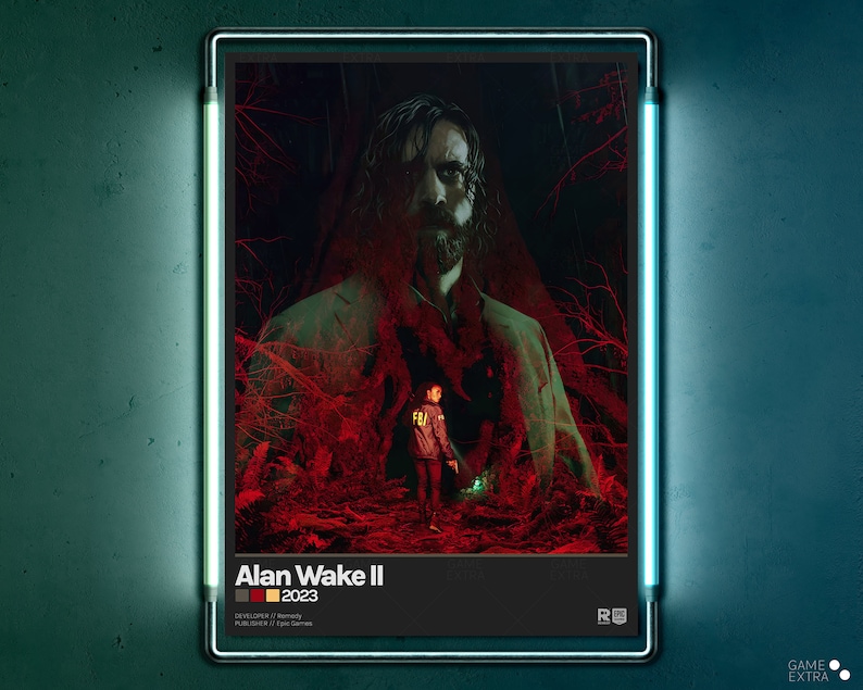 Alan Wake II Poster Physical Print Game Wall Art Poster Art Print ...