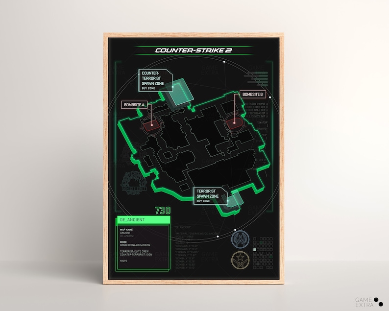 Counter-strike X Ancient Map Poster Game Wall Art Poster - Etsy