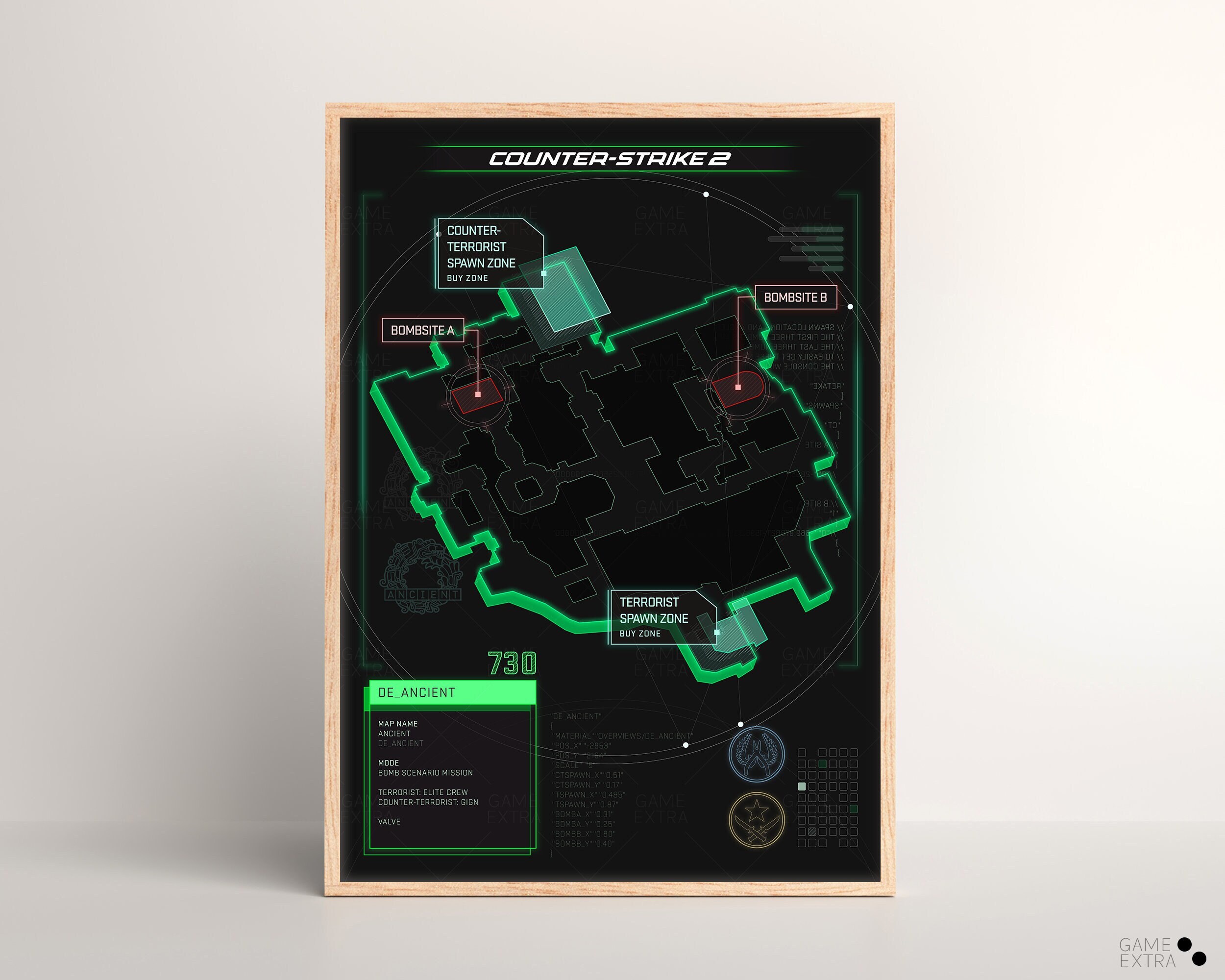 Counter-strike X Ancient Map Poster Game Wall Art Poster - Etsy