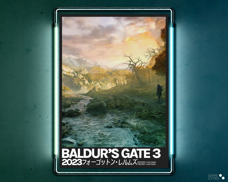 Baldur's Gate 3 Poster Physical Print Game Wall Art - Etsy
