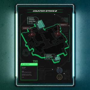 Counter-strike X Ancient Map Poster [ Game Wall Art | Poster Print ...