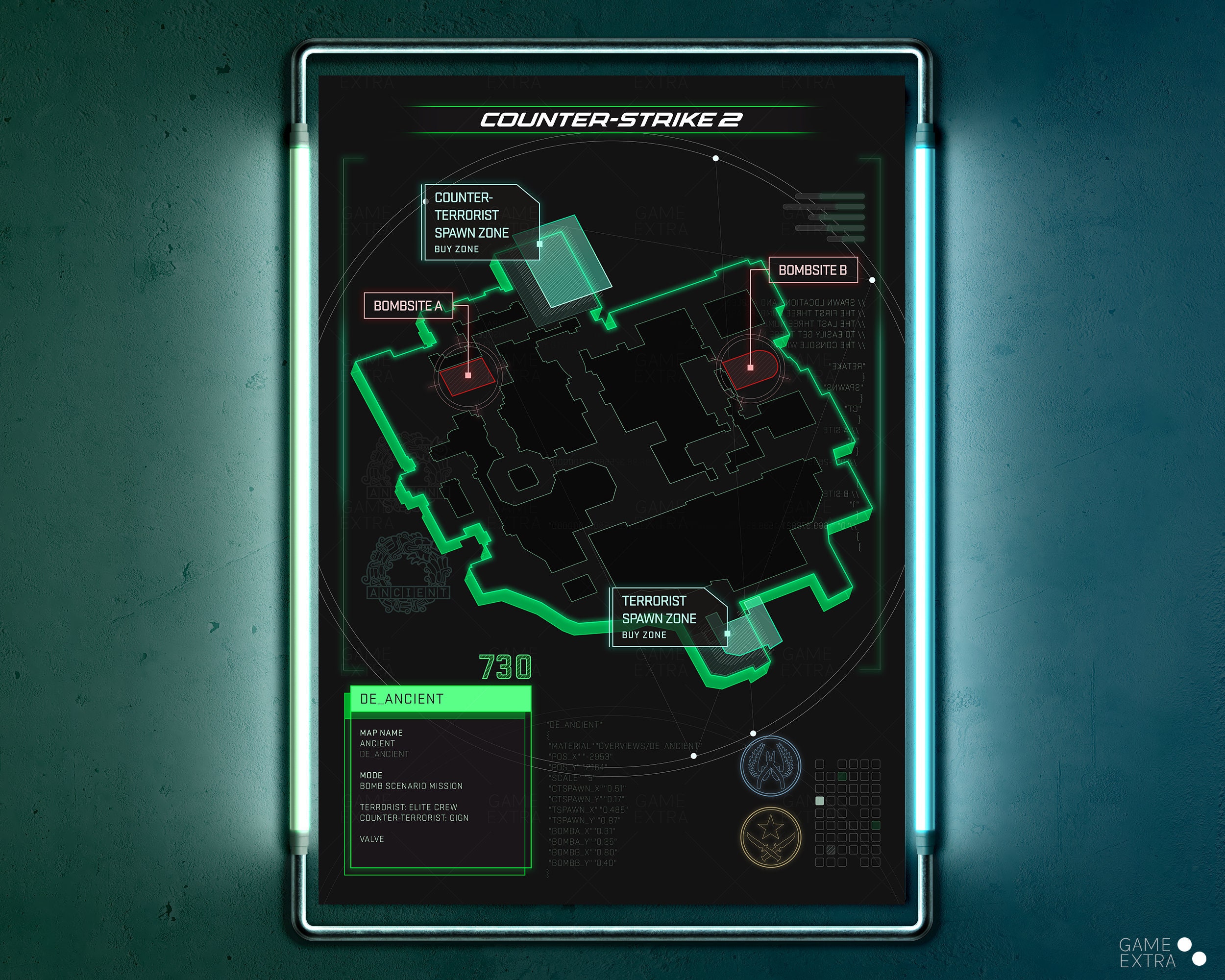 Counter-strike X Ancient Map Poster Game Wall Art Poster - Etsy