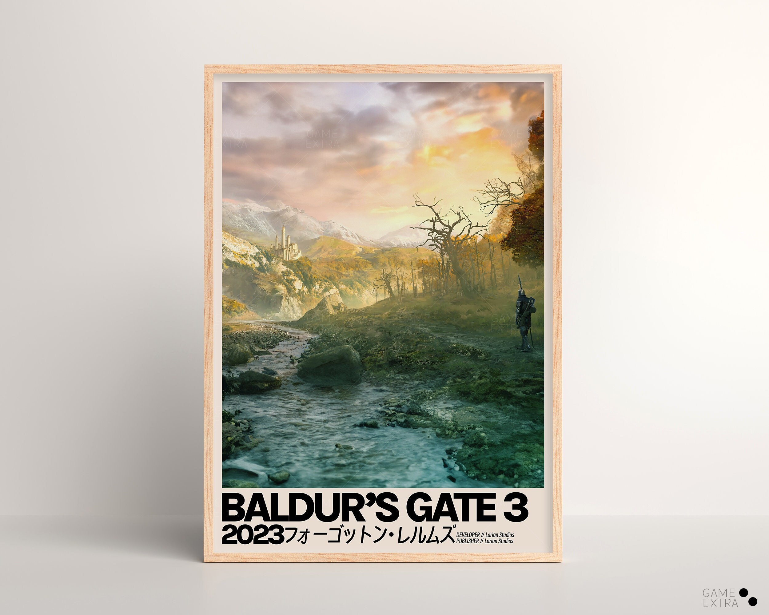 Baldur's Gate 3 Poster Physical Print Game Wall Art - Etsy Canada