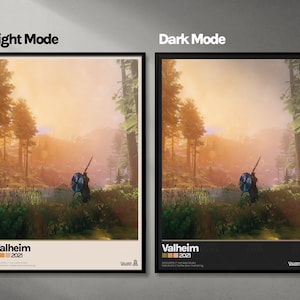 Valheim Poster [ Light & Dark Mode | Minimalist | Physical Print ...