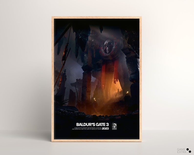 Baldur's Gate 3 Poster Physical Print Game Wall Art - Etsy