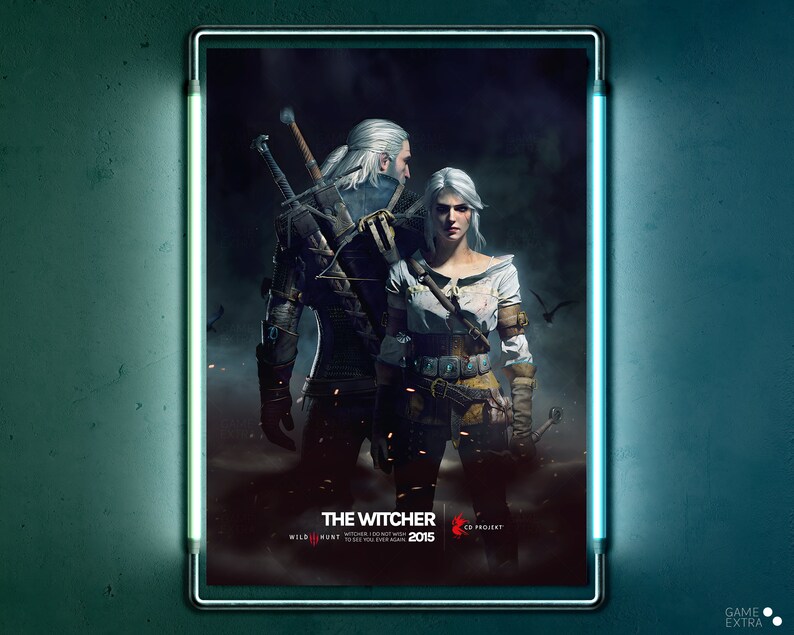 The Witcher 3 Wild Hunt Poster Physical Print Game Wall Art Poster ...