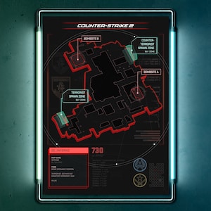 Counter-strike X Inferno Map Poster [ Game Wall Art | Poster Print ...