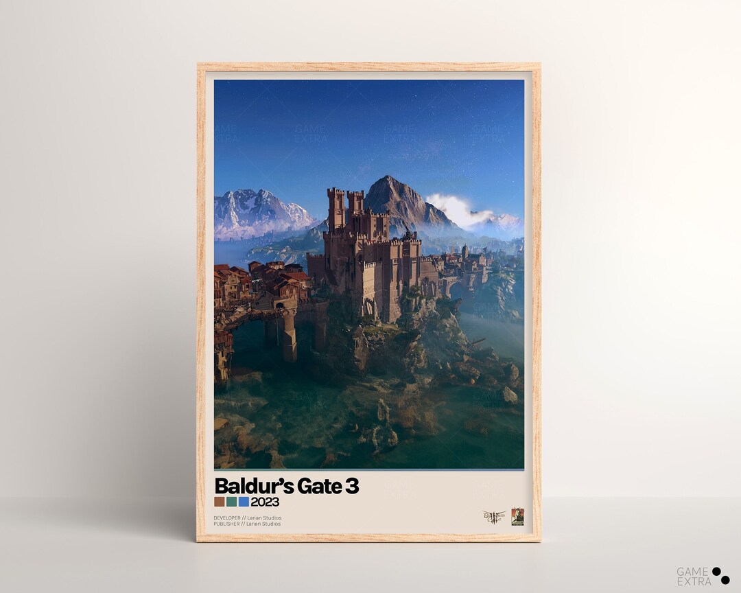Baldur's Gate 3 Poster [ Physical Print | Game Wall Art | Poster Art ...
